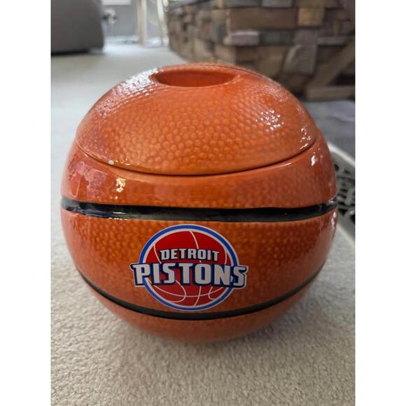 Other | 200s Collectible Detroit Pistons Cookie Jar 50th Season ...